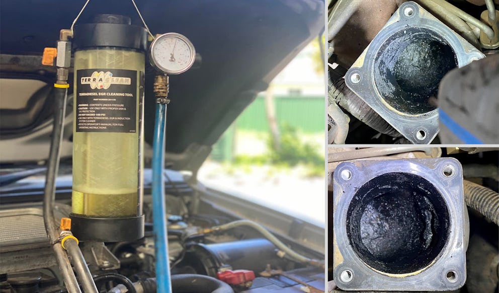 Diesel intake & EGR carbon cleaning